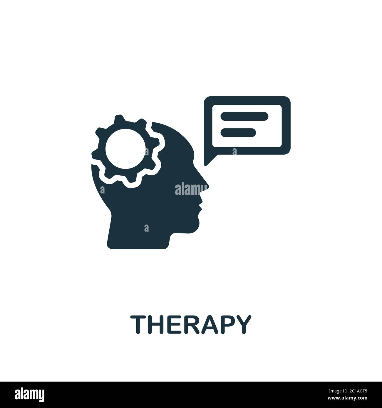 Therapy icon. Simple element from psychology collection. Creative ...