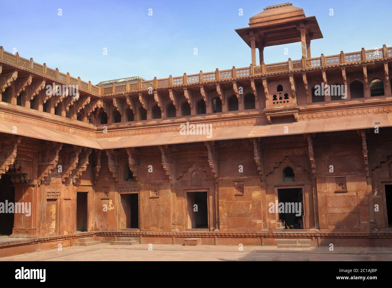 Red fort inside. Agra. India Stock Photo - Alamy
