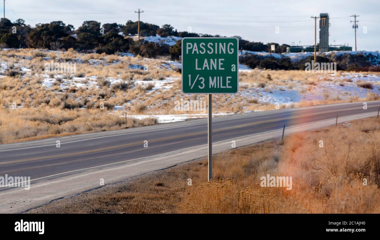 Passing Lane High Resolution Stock Photography and Images - Alamy