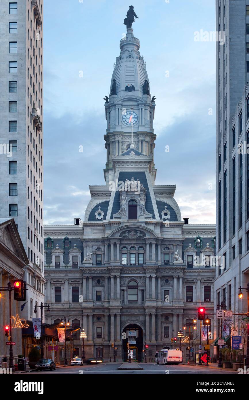 Downtown, Philadelphia, Pennsylvania, United States - City hall and ...