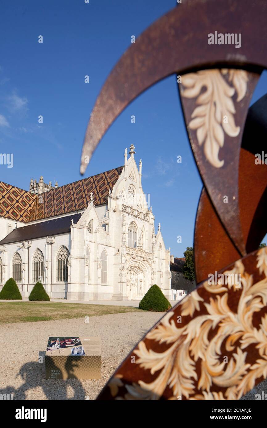 France, Ain, Bourg en Bresse, Royal Monastery of Brou restored in 2018 ...