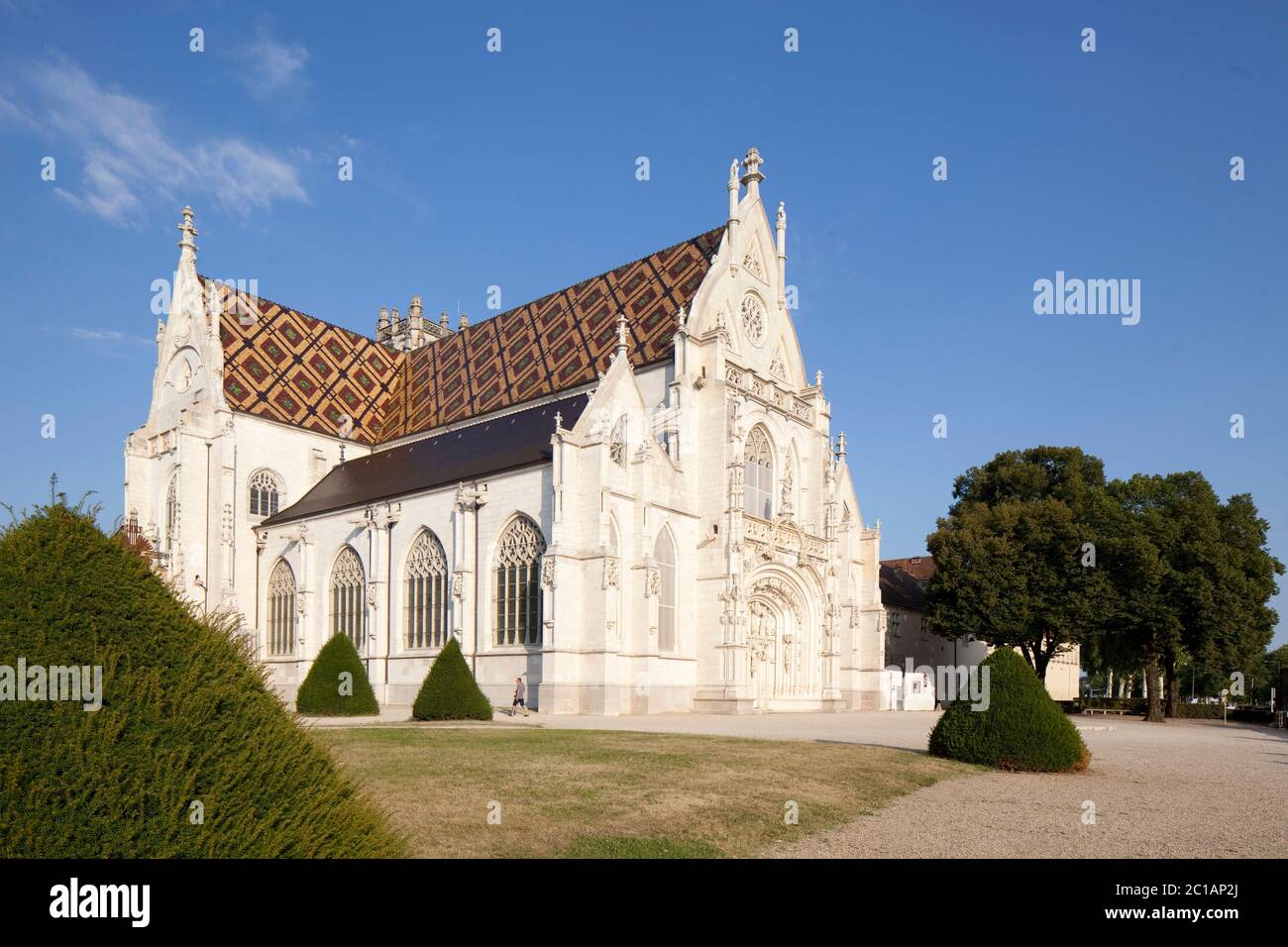 France, Ain, Bourg en Bresse, Royal Monastery of Brou restored in 2018 ...
