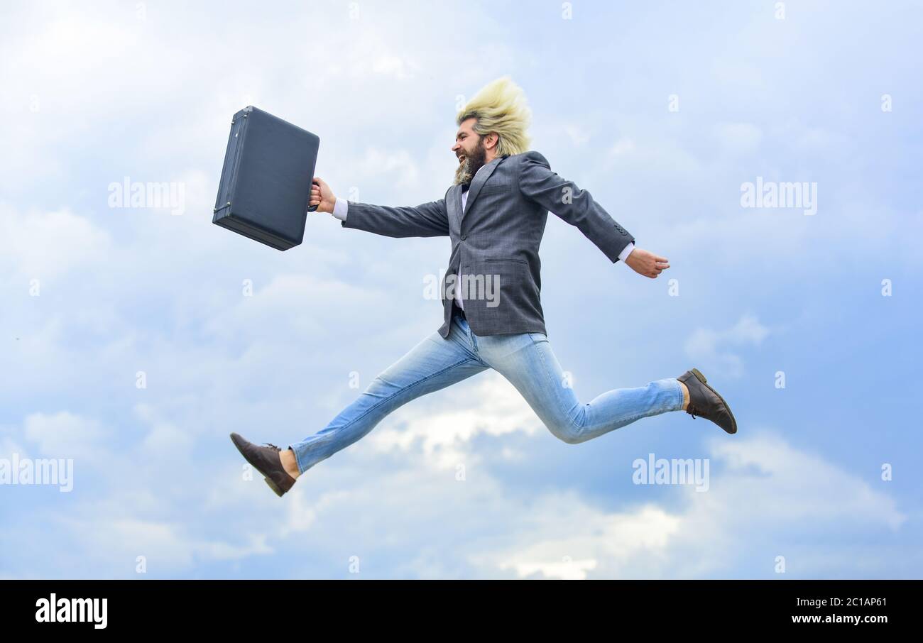 Relax office man rush hi-res stock photography and images - Alamy