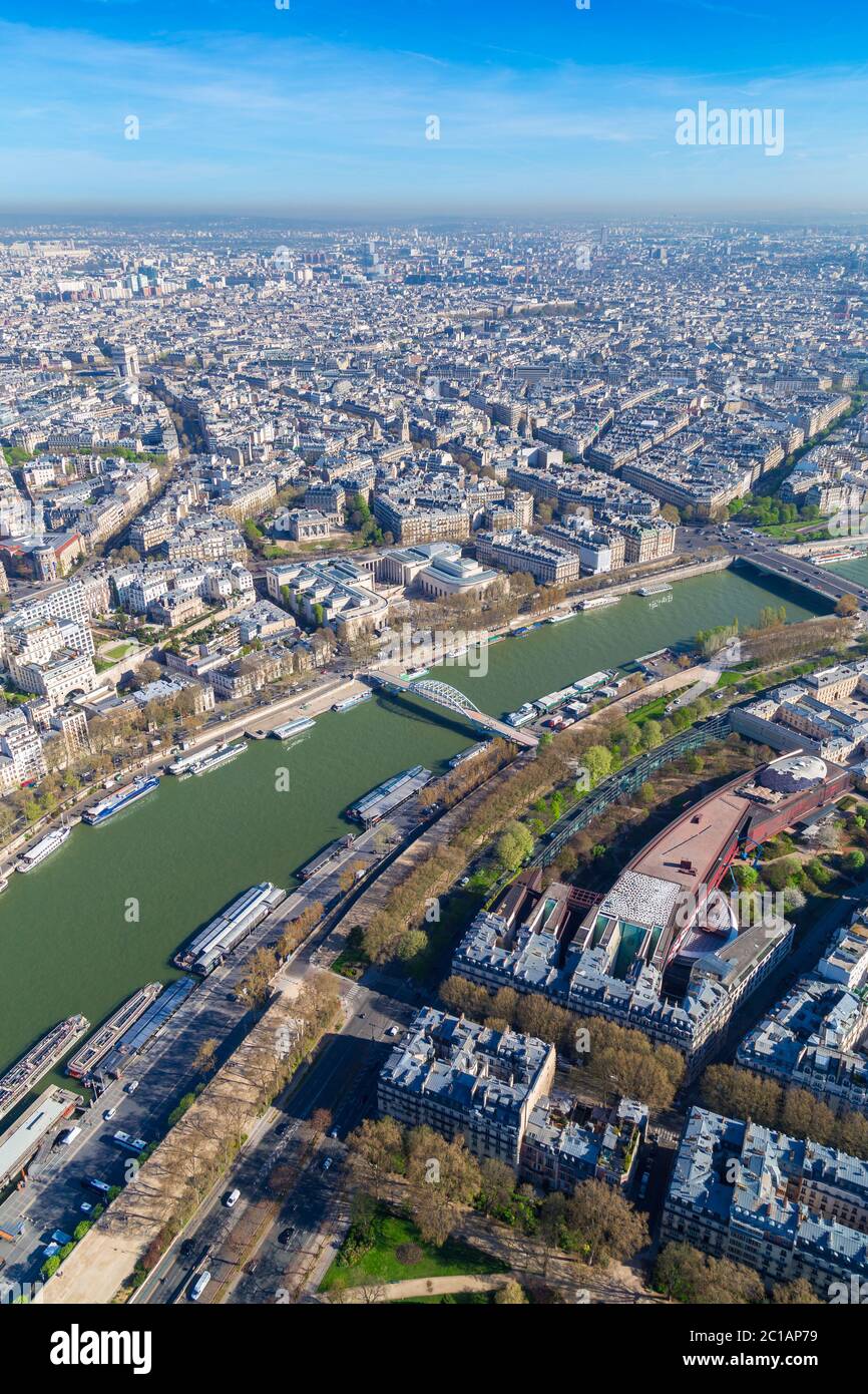 Panoramic view downtown paris hi-res stock photography and images - Alamy