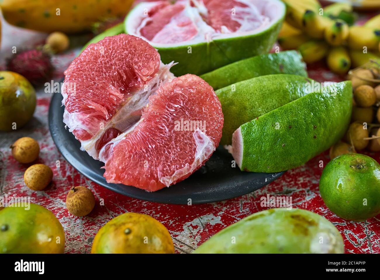 Colorful exotic fruit Stock Photo - Alamy