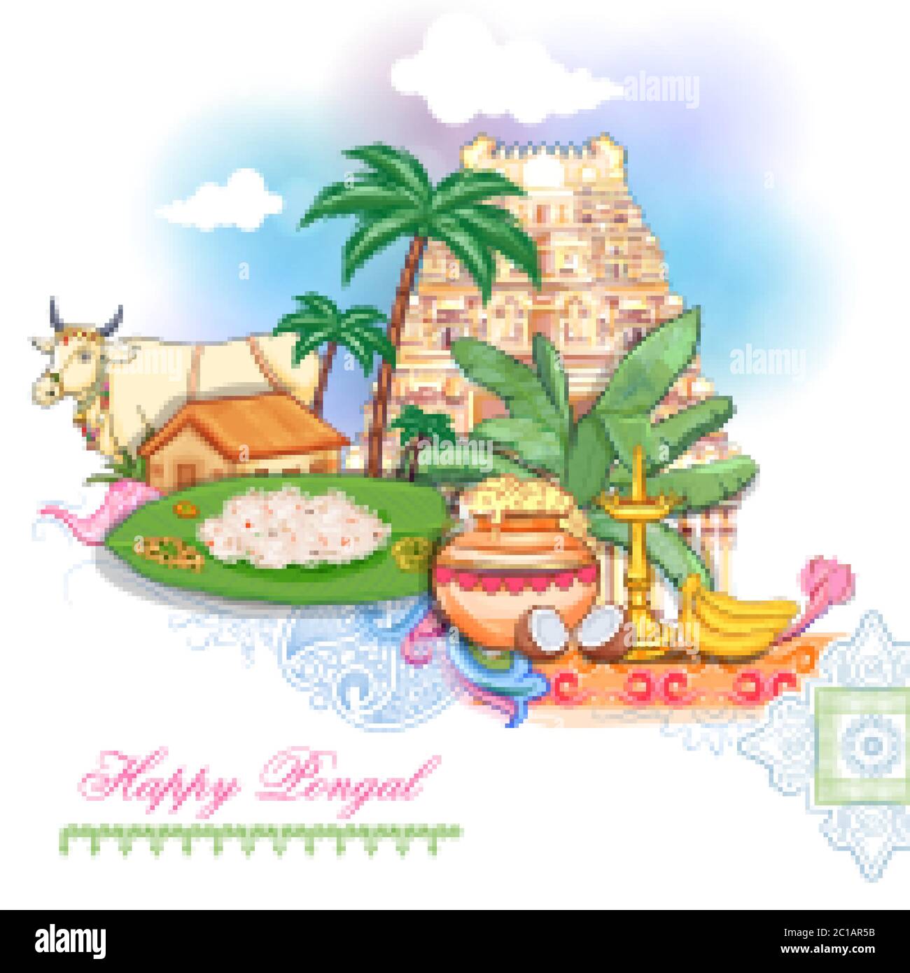 Pongal Cow High Resolution Stock Photography and Images - Alamy