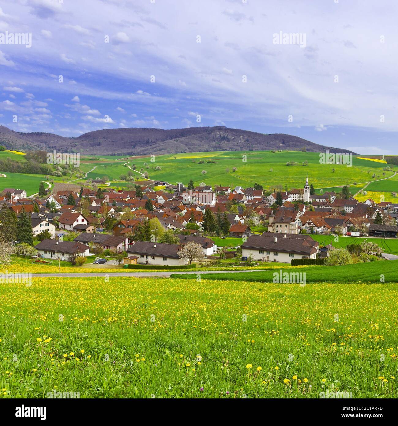 Aerial farmland switzerland hi-res stock photography and images - Alamy