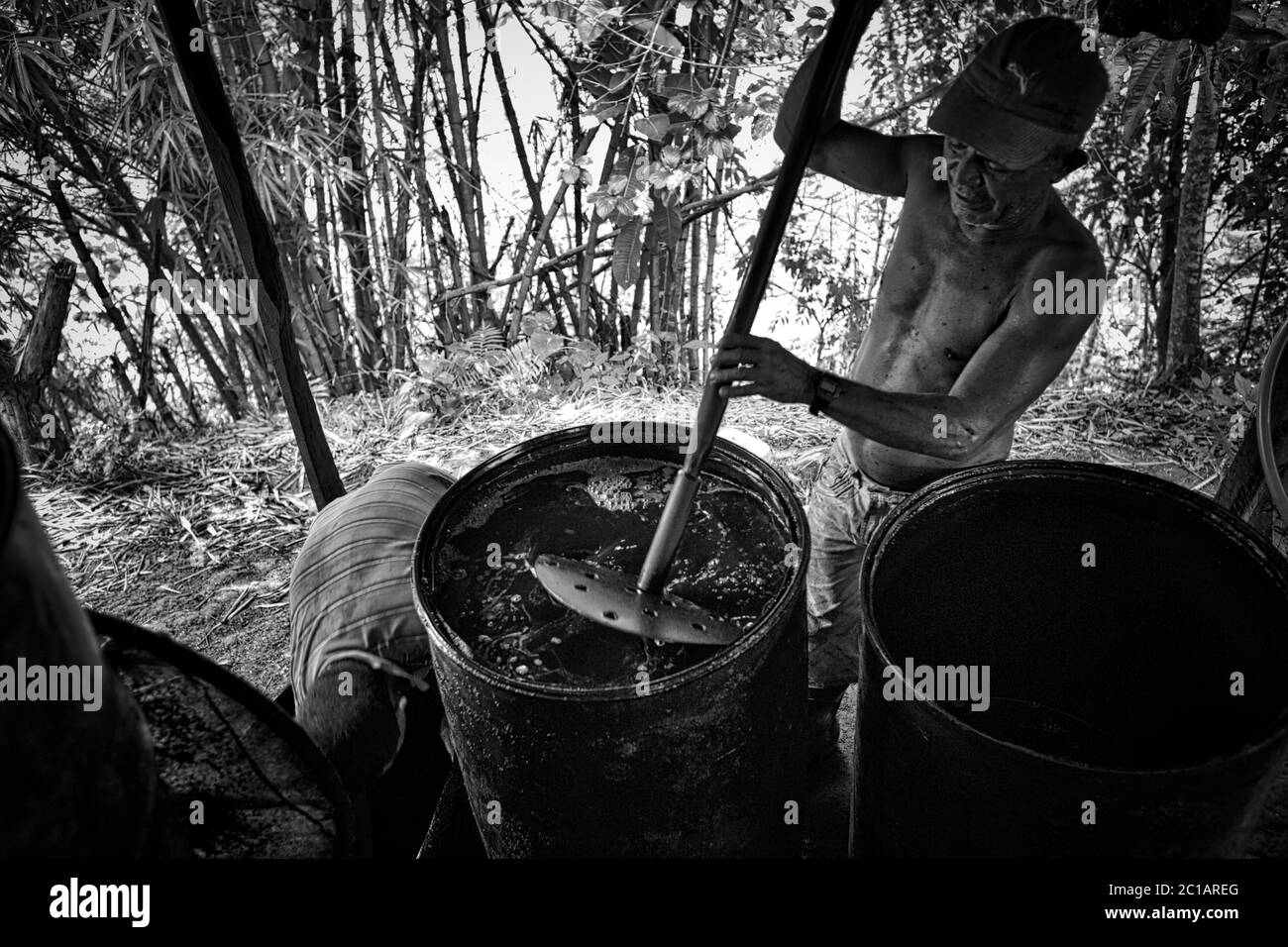 Cocaine, Colombia, production of drug Stock Photo - Alamy