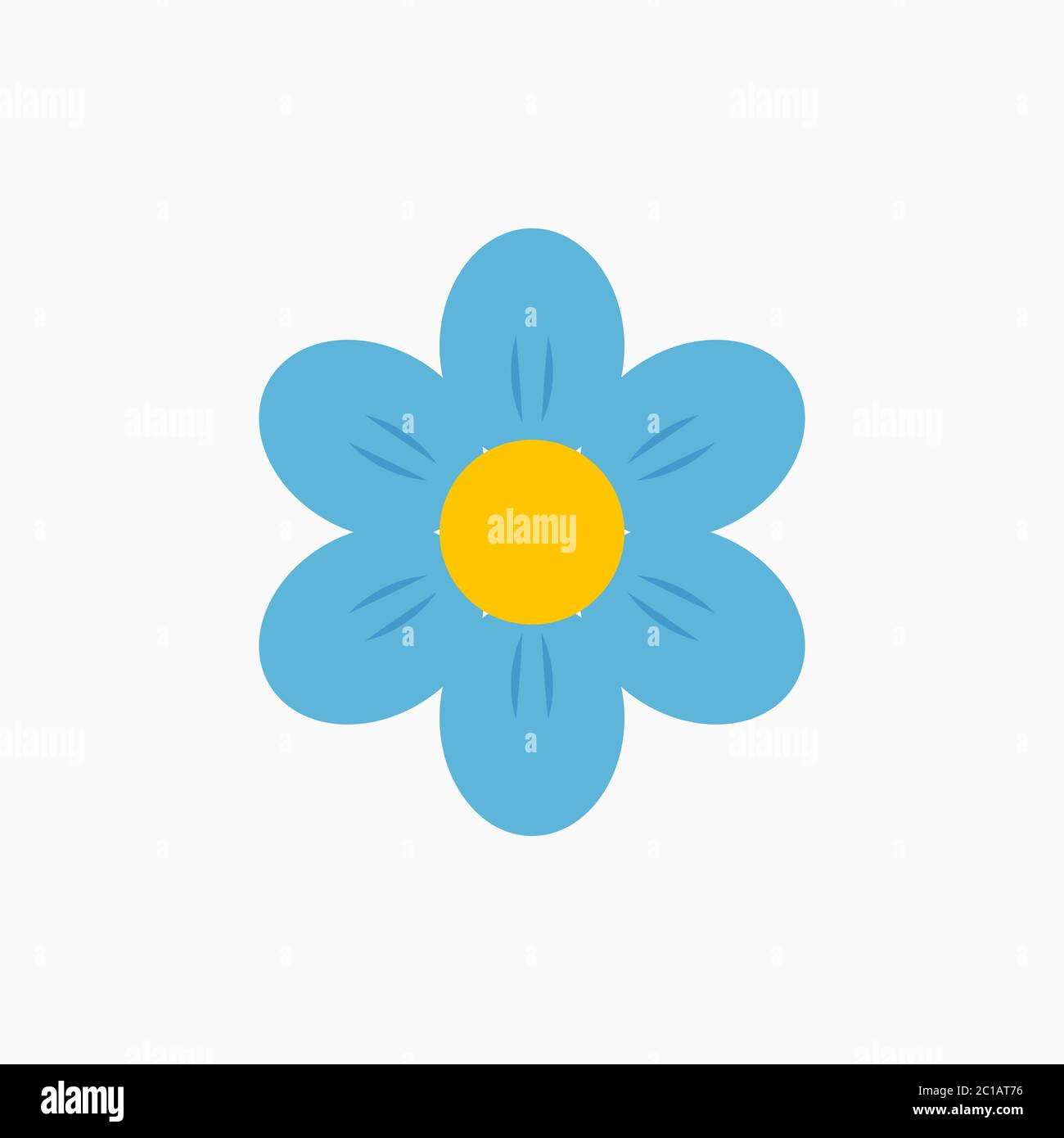 Blue daisy flower icon. Vector illustration Stock Vector Image & Art ...