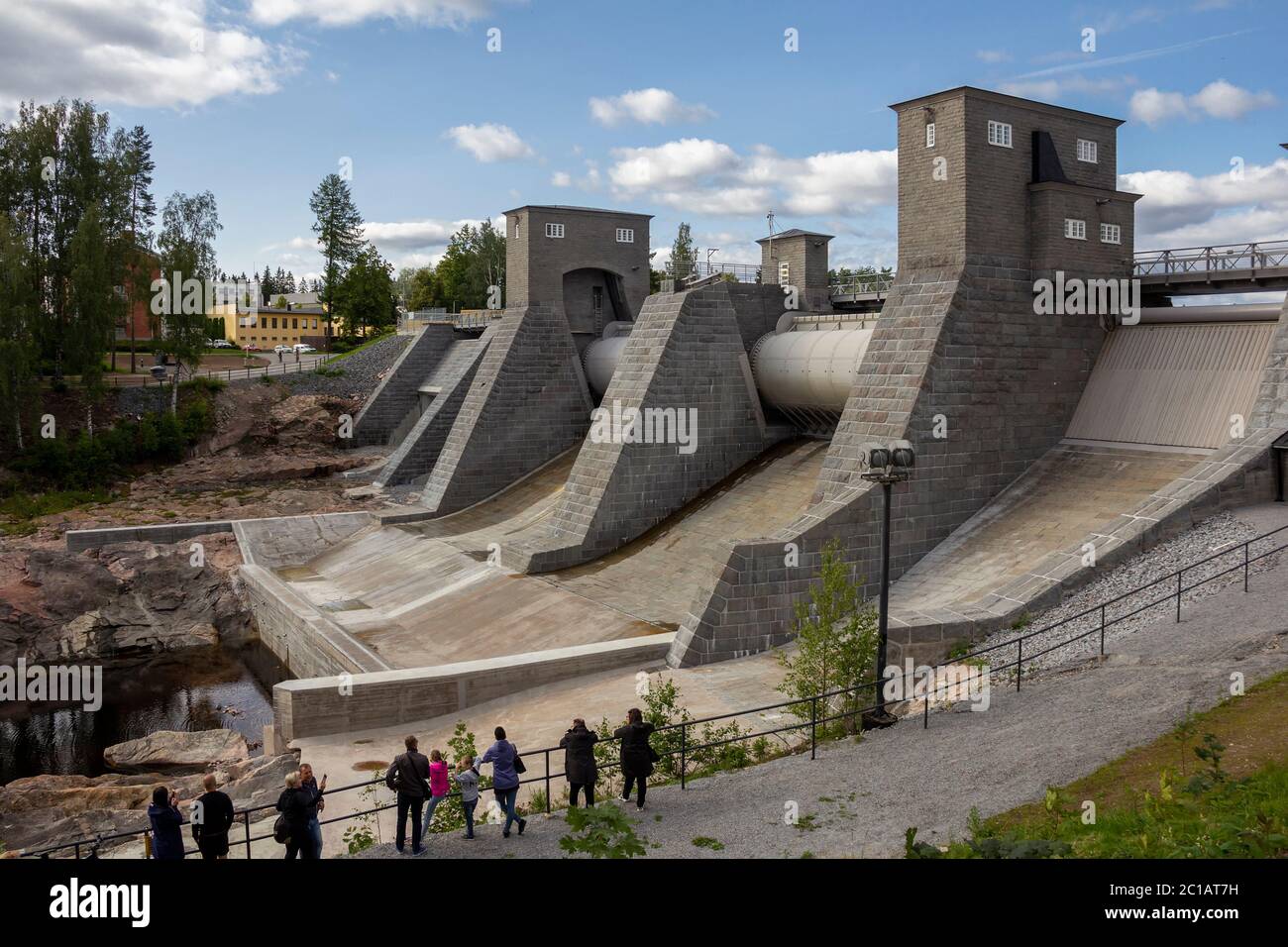 The Imatra Rapids (Imatrankoski) on the Vuoksa River in Imatra ...
