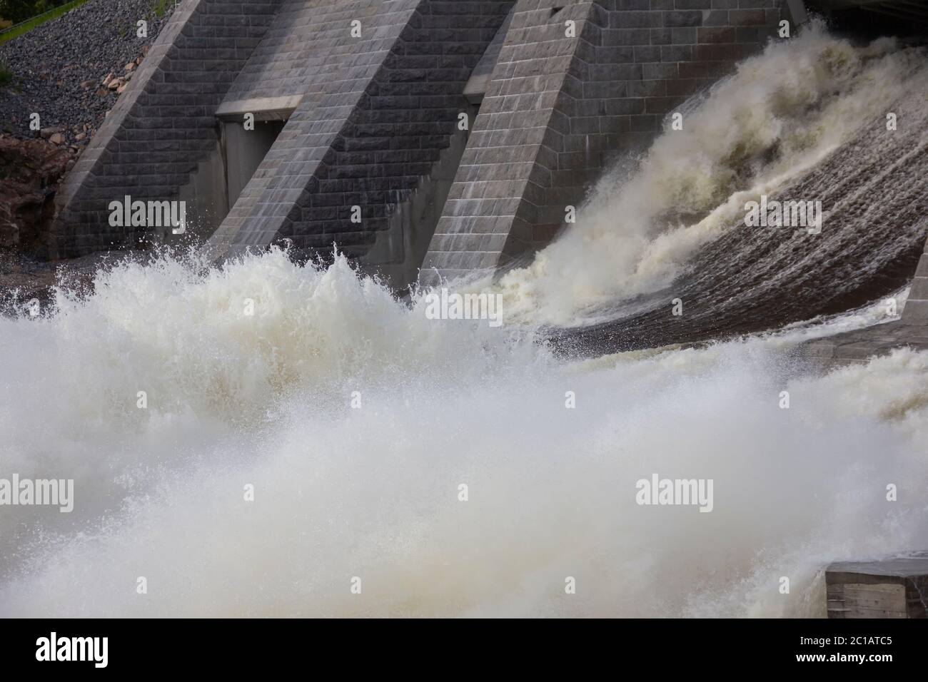 The Imatra Rapids (Imatrankoski) on the Vuoksa River in Imatra ...