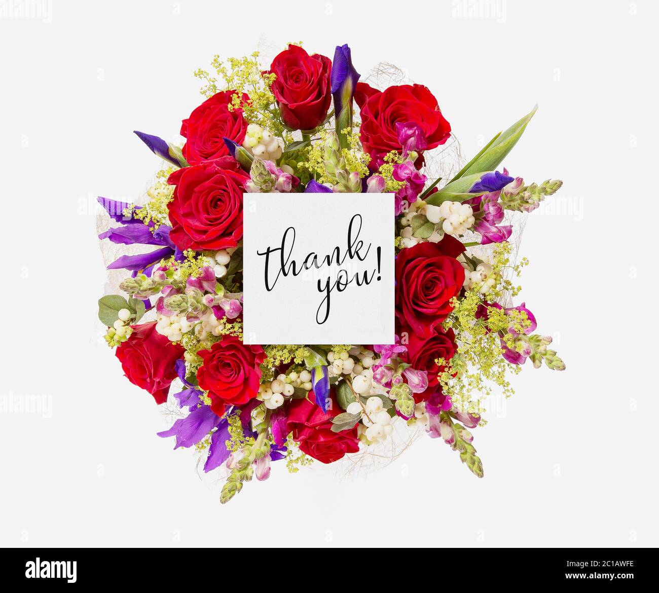 Thank You Card With Flowers High Resolution Stock Photography and ...