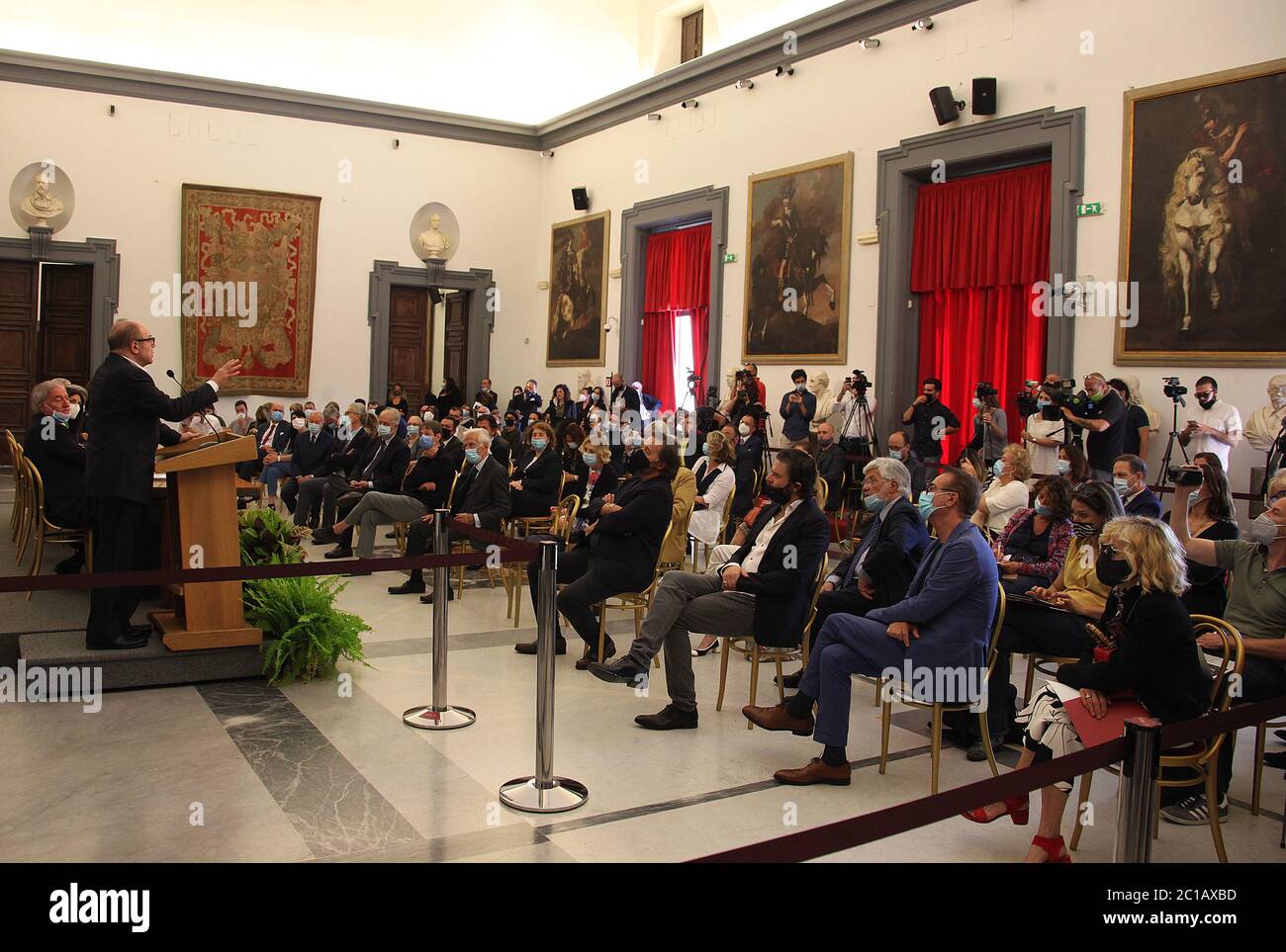 Rome, Italy. 15th June, 2020. Rome, Meeting on the Capitol, to pay ...