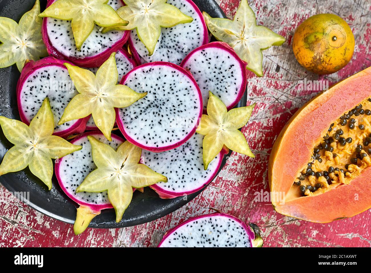 Colorful exotic fruit Stock Photo - Alamy