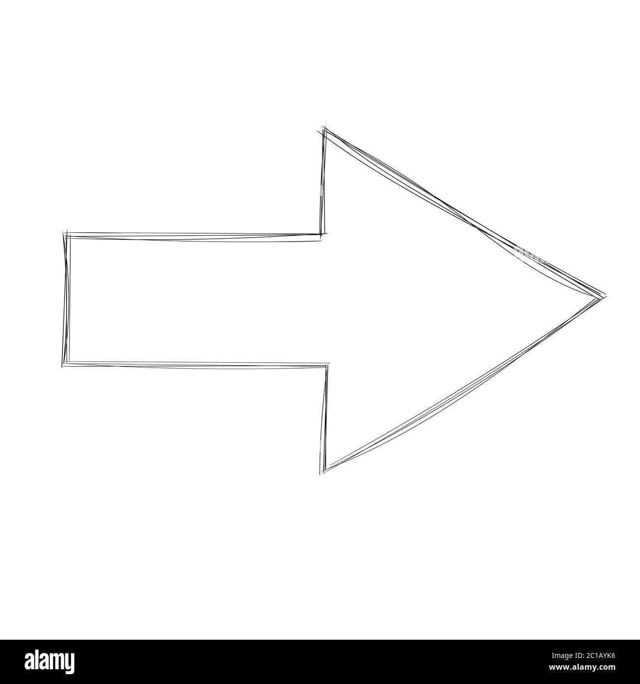 Hand drawn arrow cursor Stock Vector Images - Alamy