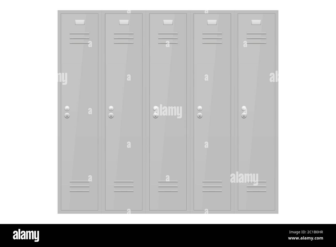 Gray lockers section Stock Vector Image & Art - Alamy