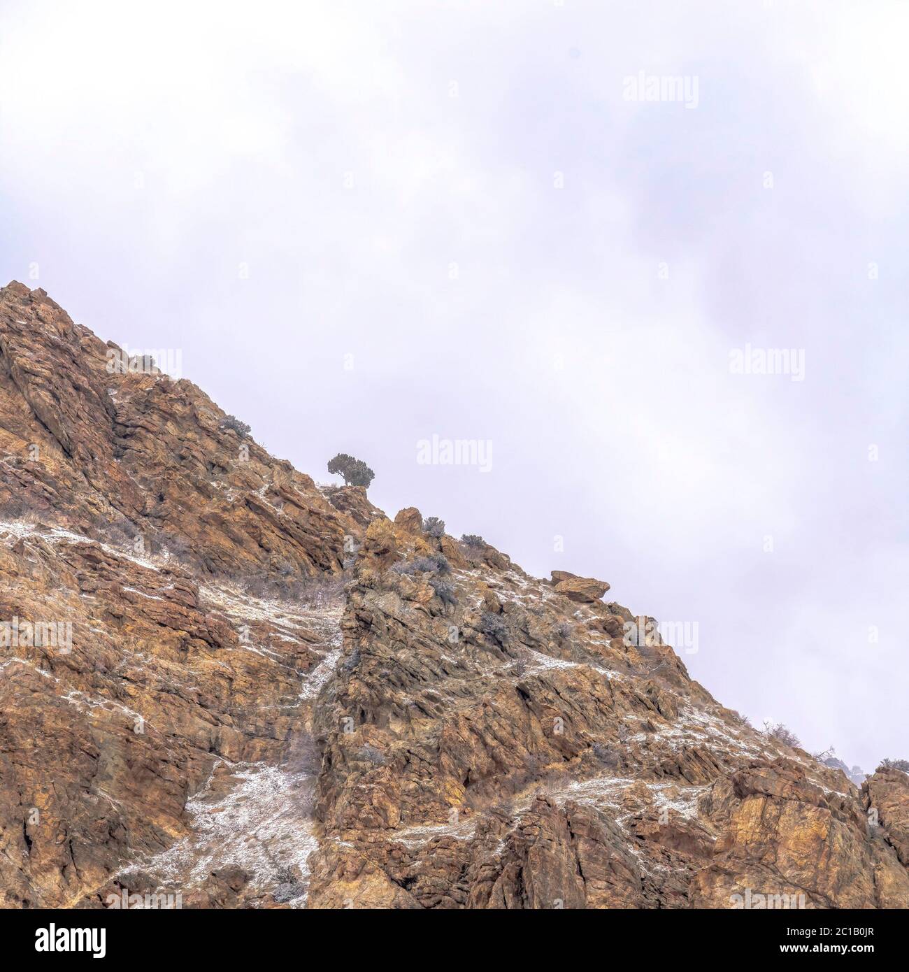 Square Rocky mountain terrain with steep and rugged slope in Provo ...