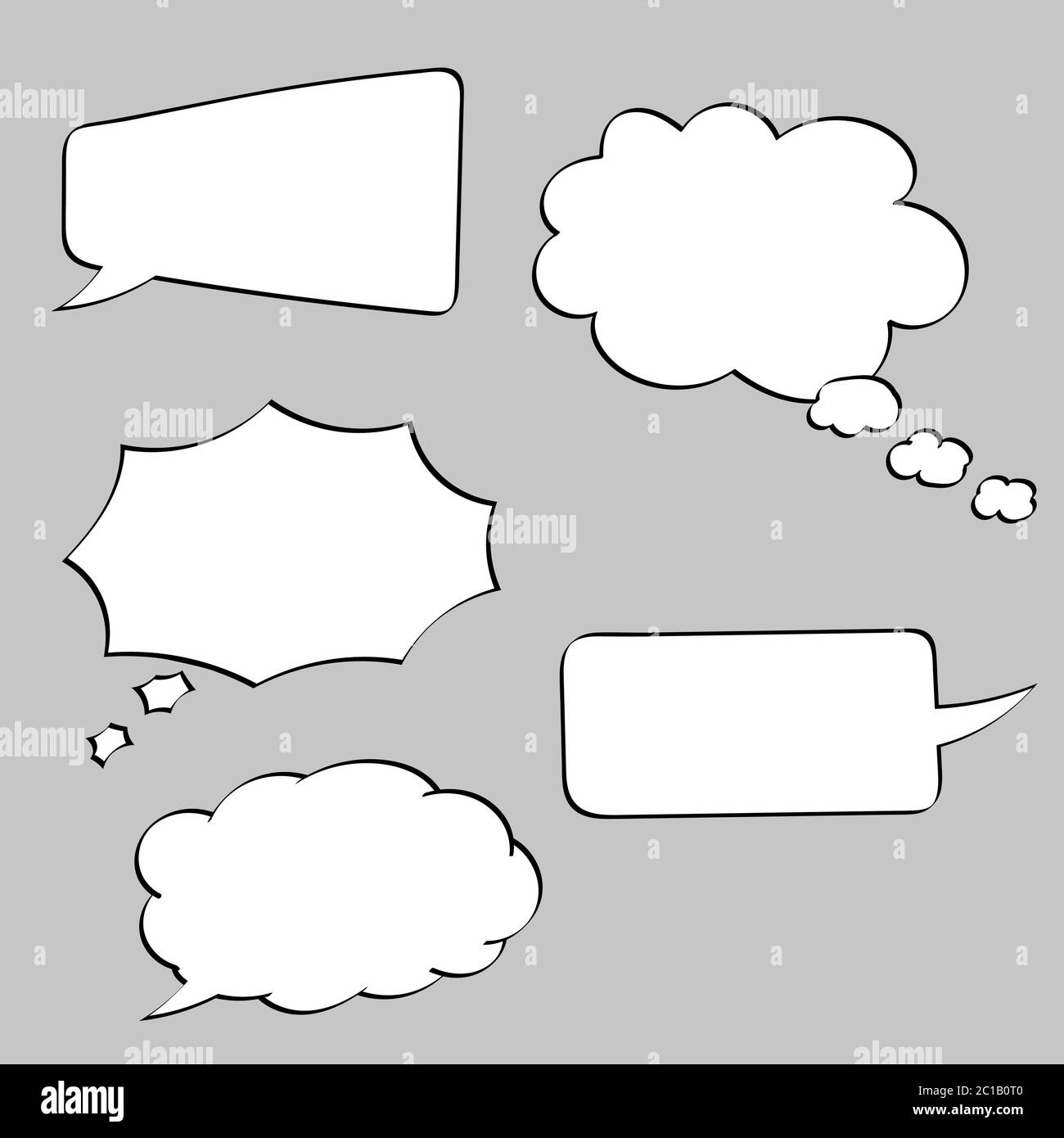 Blank speech balloon Stock Vector Images - Alamy
