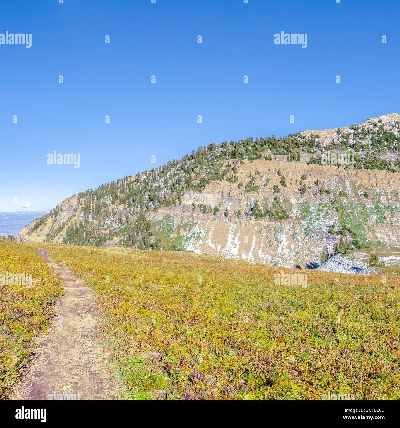 Square crop Panorama view of summit of Mount Timpanogos, Utah Stock ...
