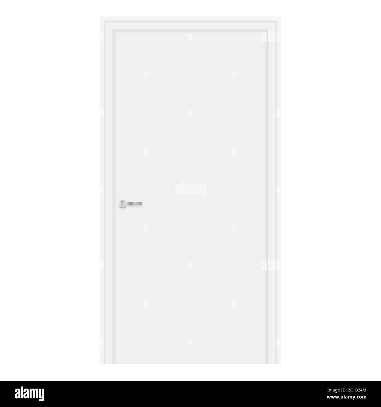 Open white door Stock Vector Images - Alamy