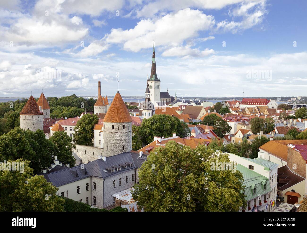 Aerial view of Tallinn Stock Photo - Alamy