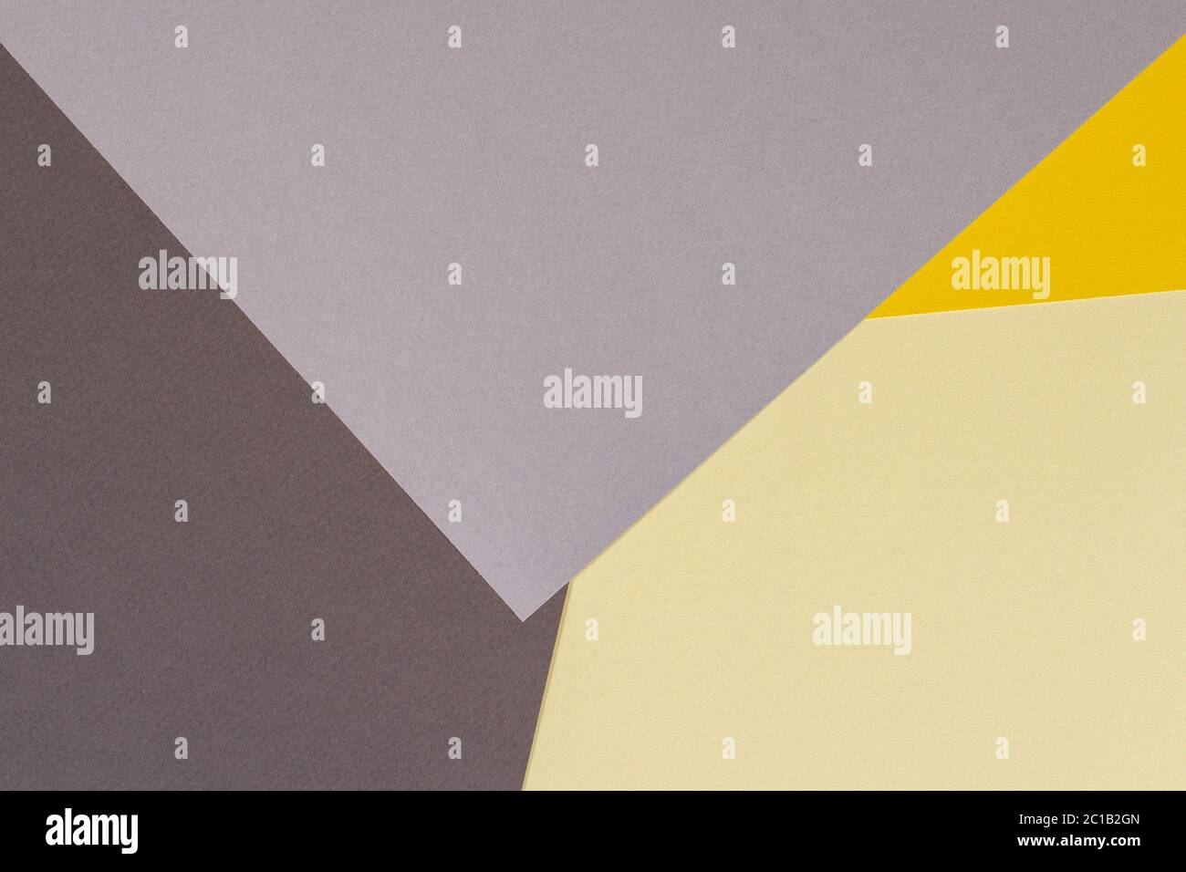 Yellow and grey color paper background. Abstract geometric paper trendy ...