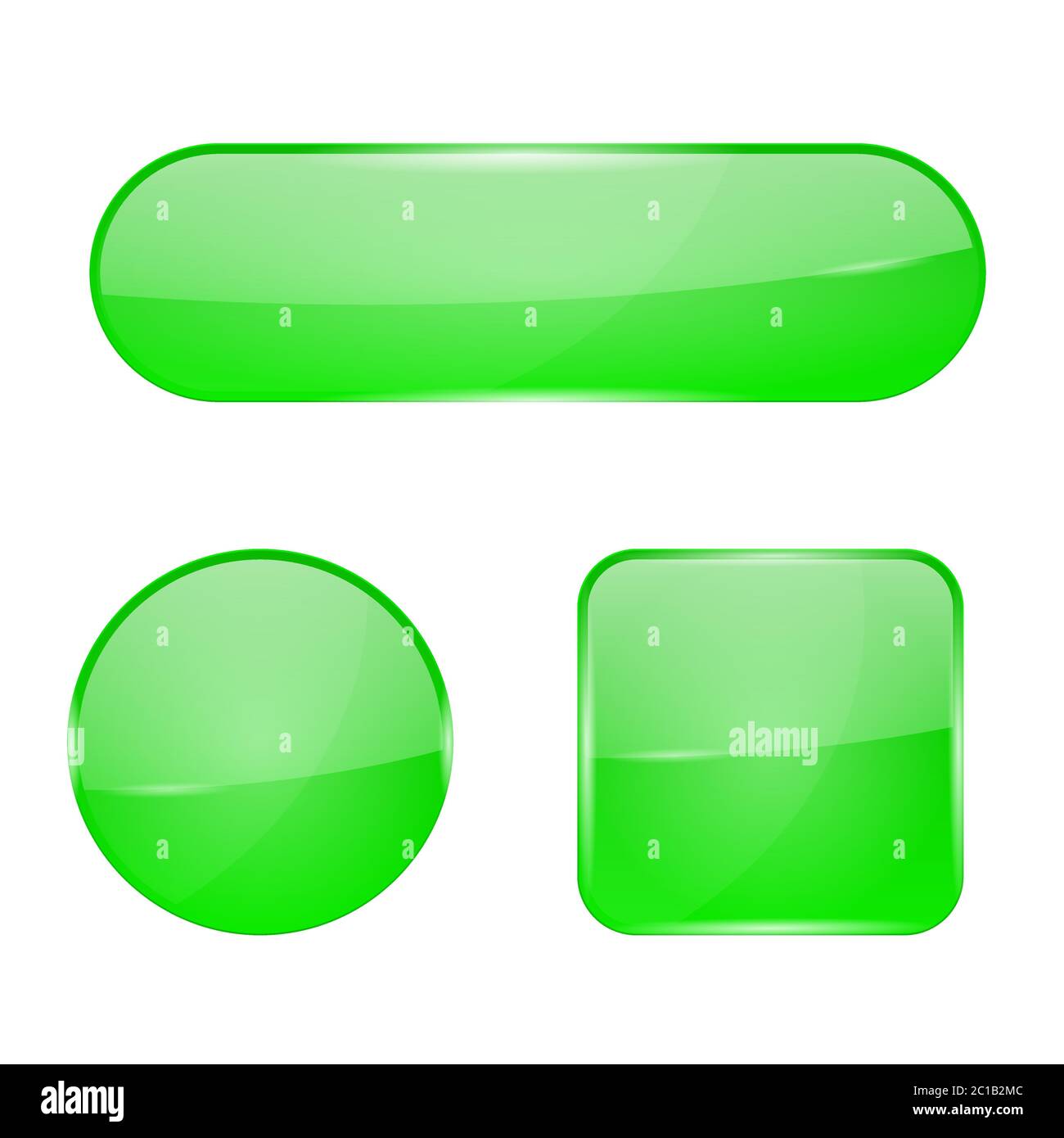Green glass buttons. Web 3d shiny icons Stock Vector Image & Art - Alamy Green glass buttons. Web 3d shiny icons Stock Vector Image & Art - Alamy