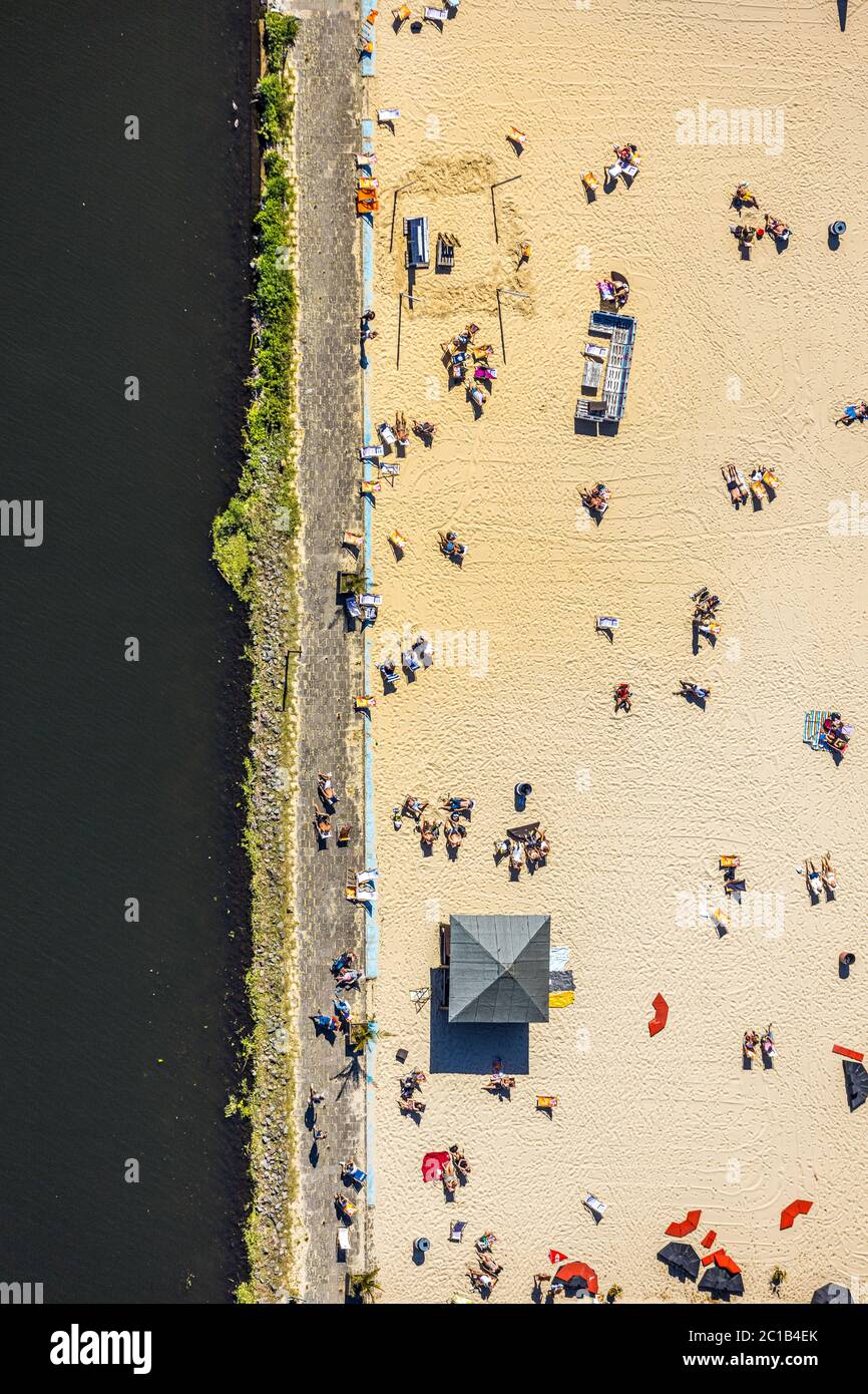 Aerial photograph, Seaside Beach Baldeney, Essen, Ruhr area, North ...