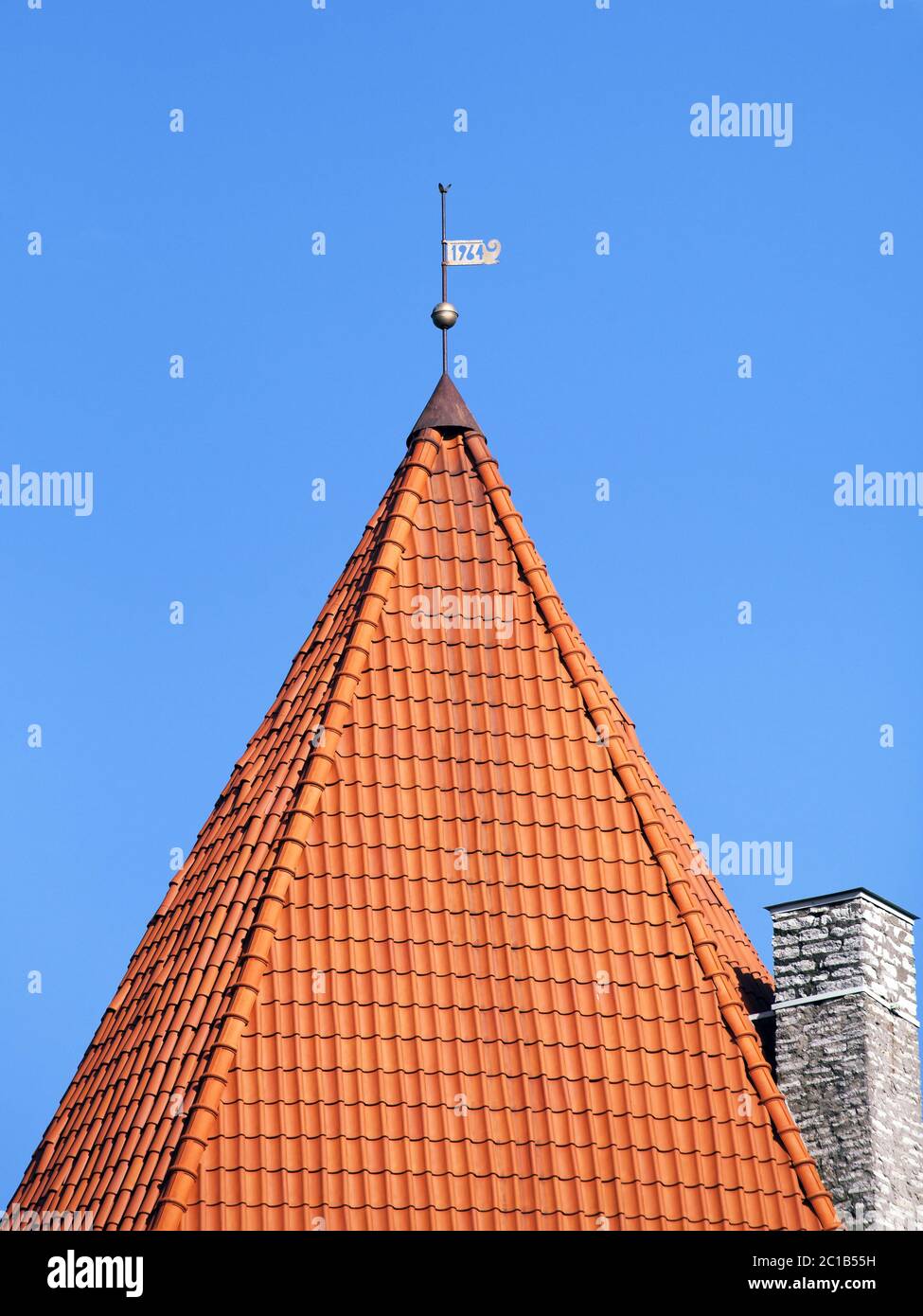 Conical tile roof hi-res stock photography and images - Alamy