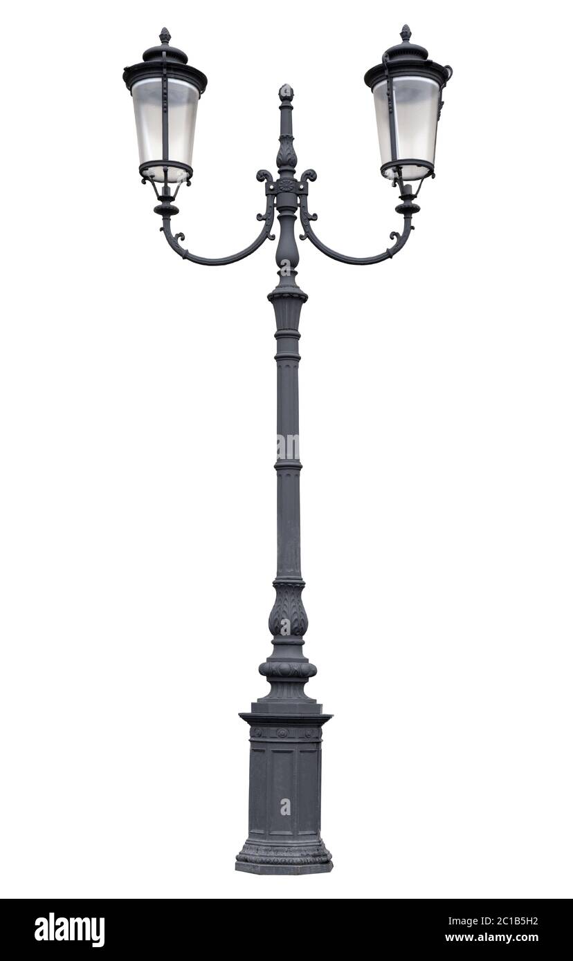 Street lamppost, isolated Stock Photo - Alamy