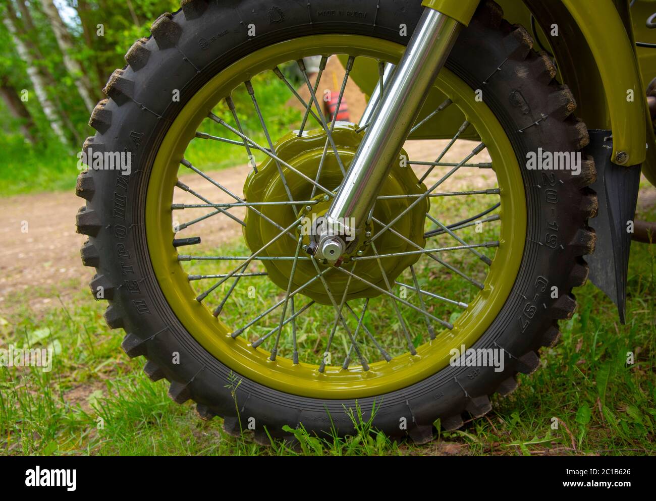 Spokes of a motorcycle rim hi-res stock photography and images - Alamy