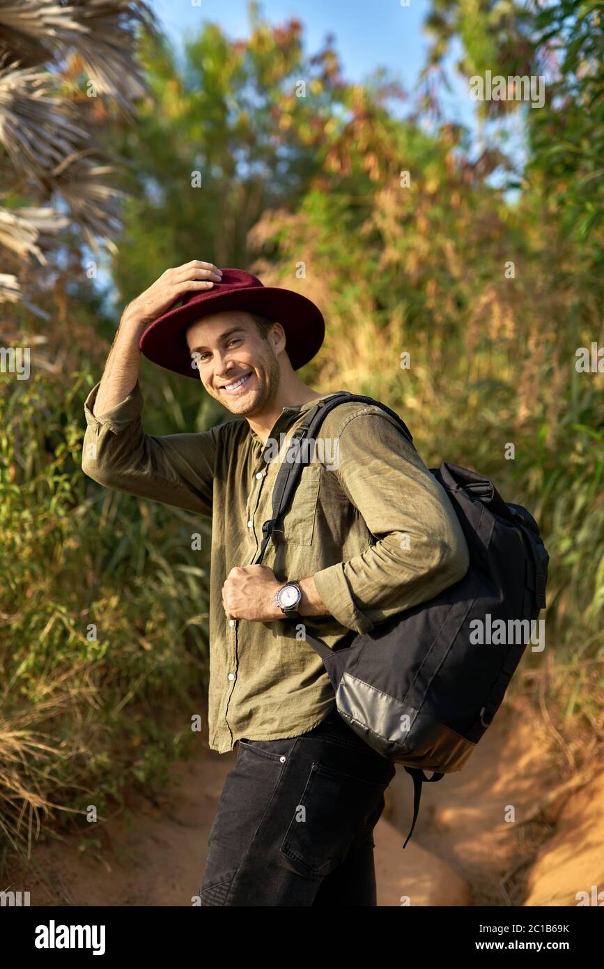Tourist exploring new location Stock Photo - Alamy