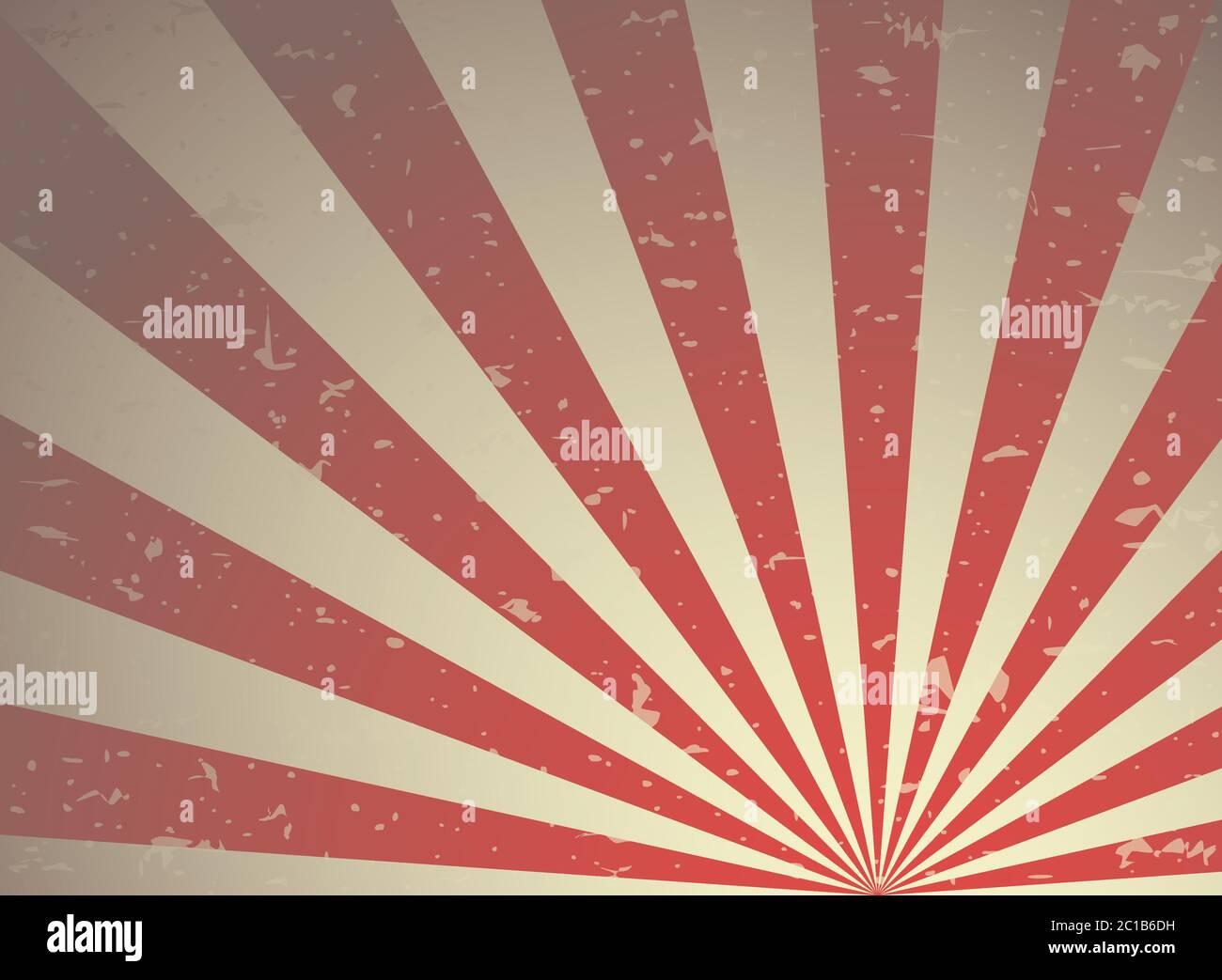 Sunlight retro faded grunge background. Scratched red and beige color ...