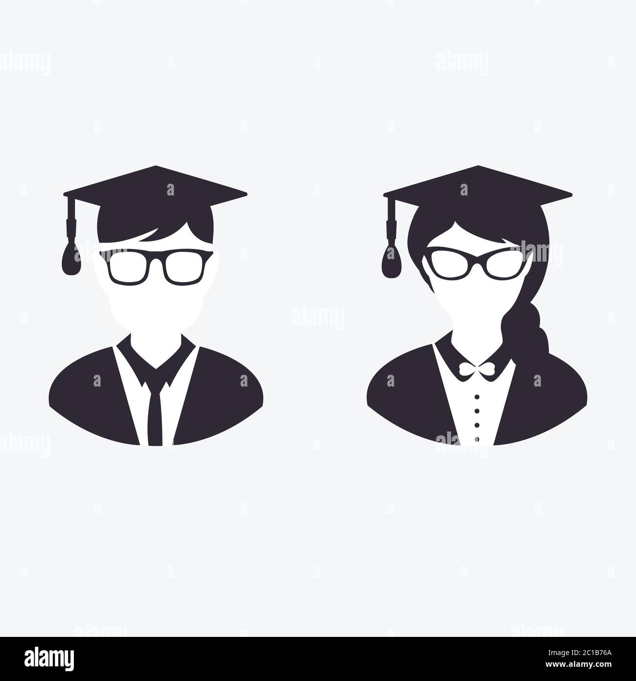 Vector Graduation Icon Stock Vector Image & Art - Alamy