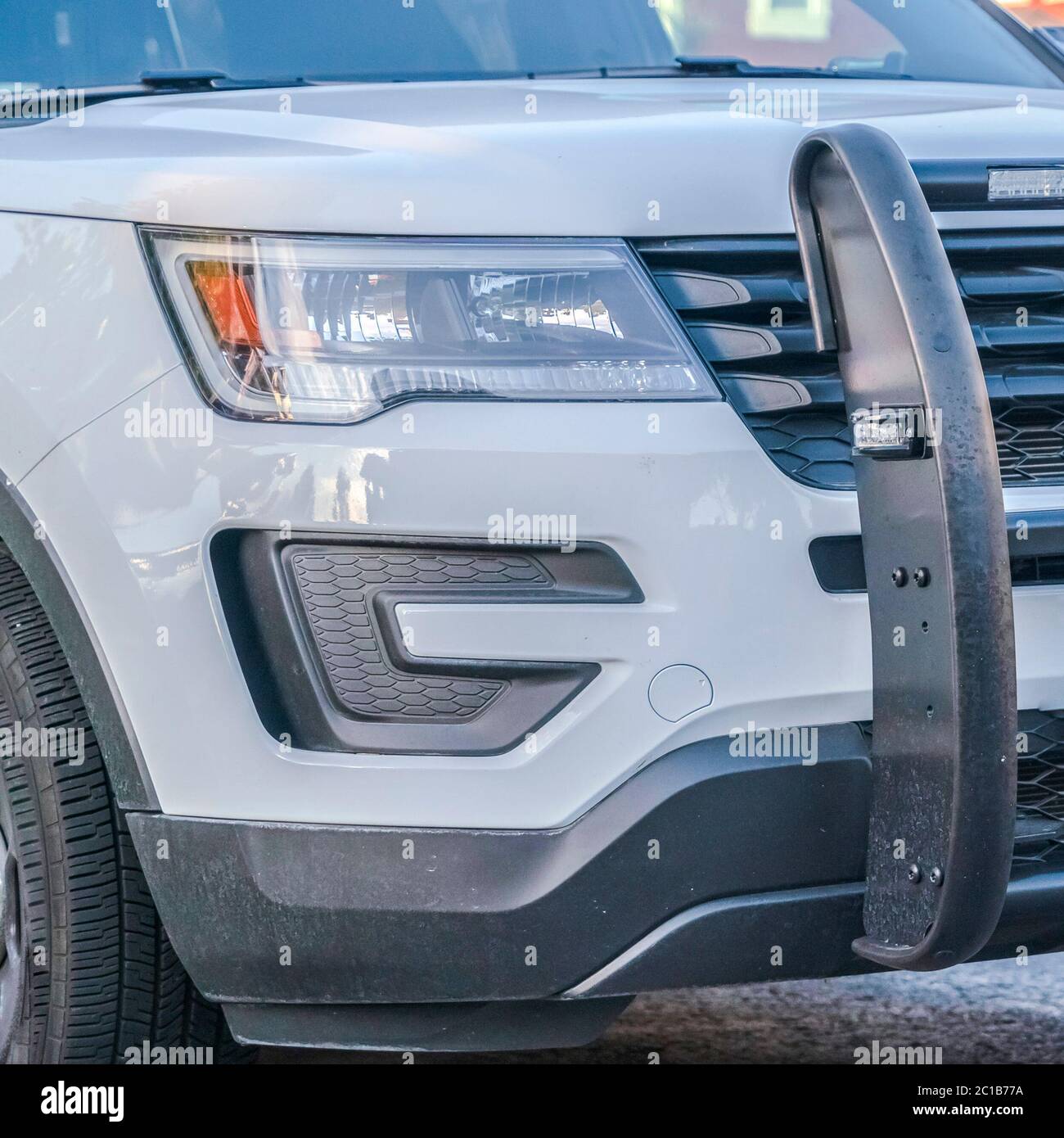 Square frame All terrain vehicle with heavy bull bar Stock Photo - Alamy