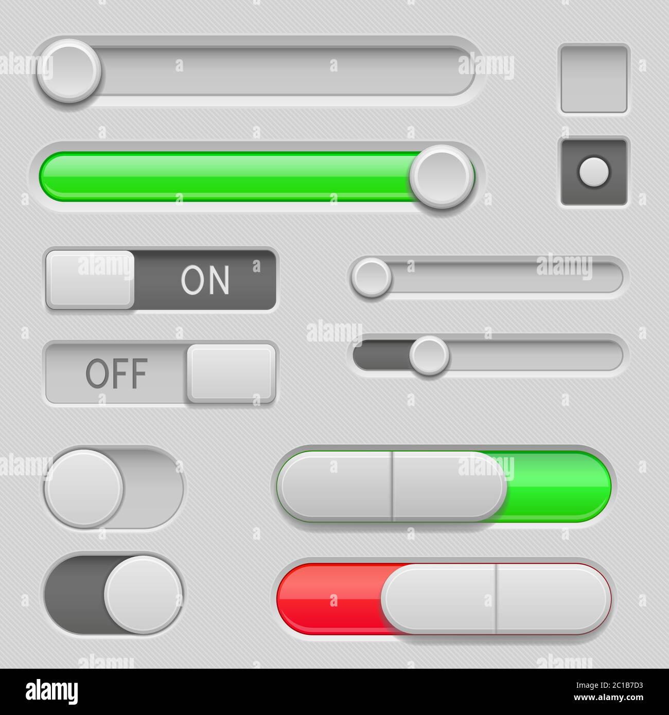 Red green push buttons hi-res stock photography and images - Alamy