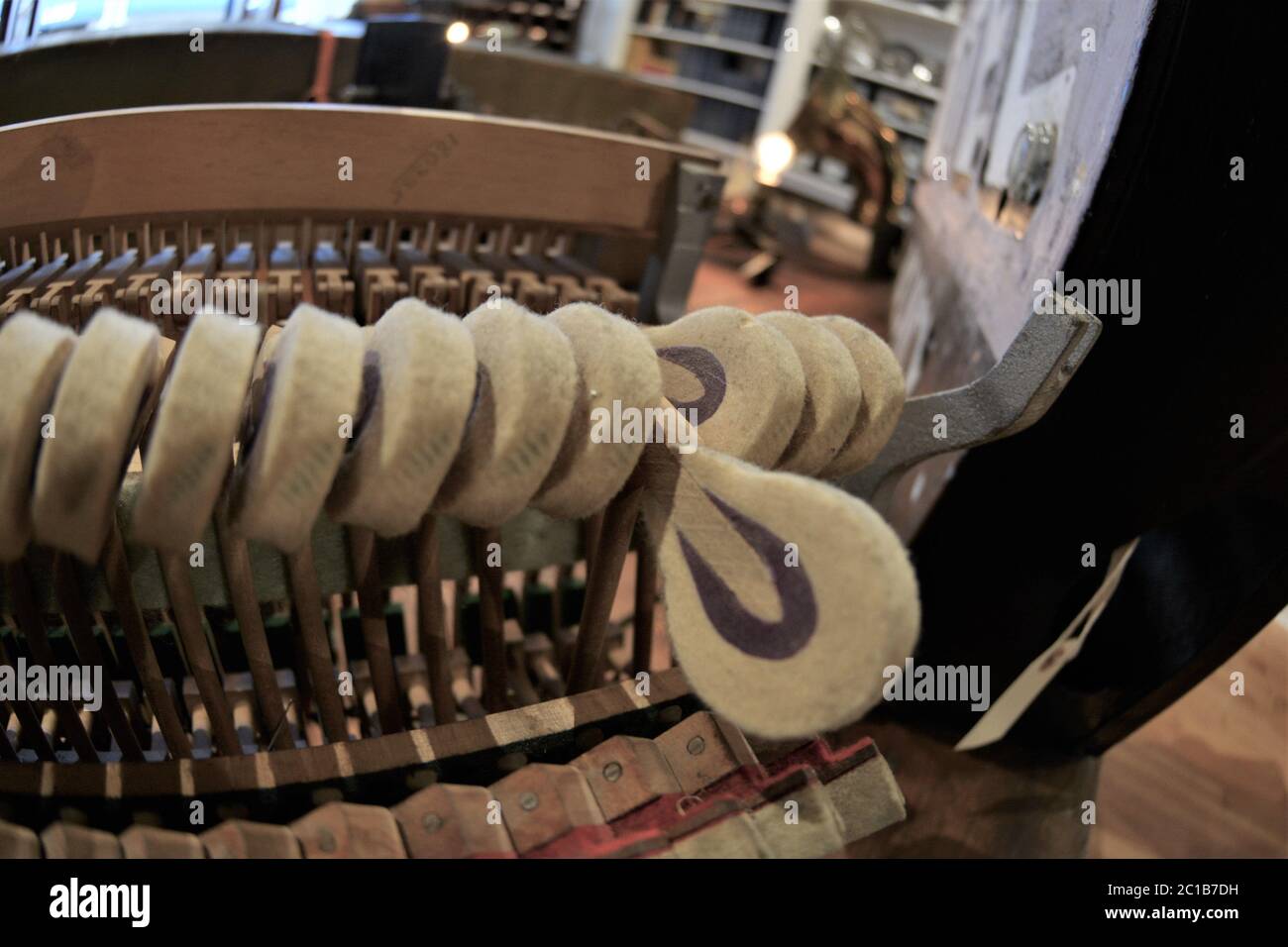 Vintage piano hammer mechanism hi-res stock photography and images - Alamy
