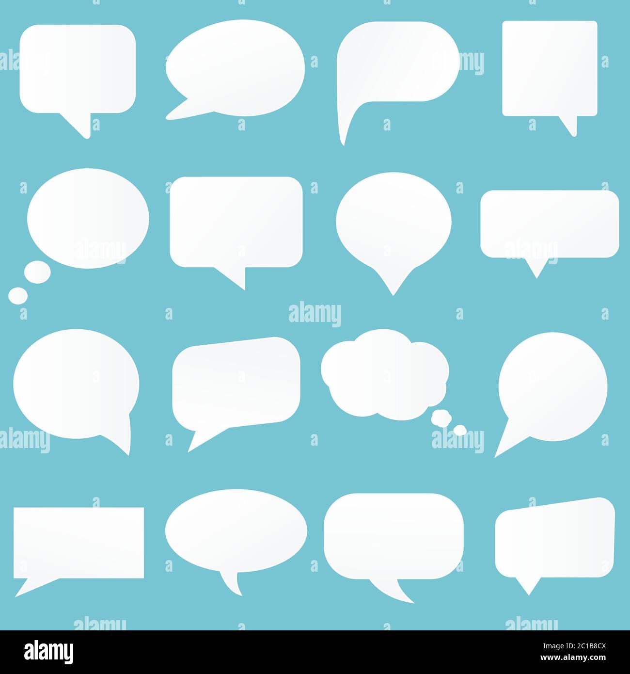 Speech bubbles set Stock Vector Image & Art - Alamy