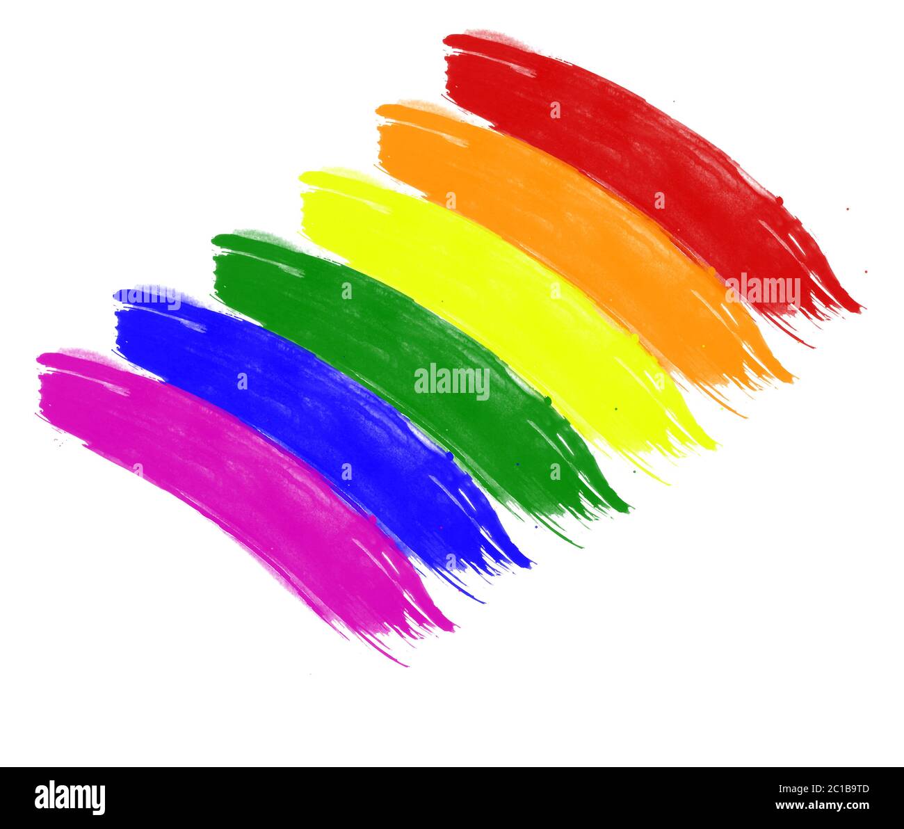 LGBTQI colored paint with watercolor on canvas, creative colorful ...