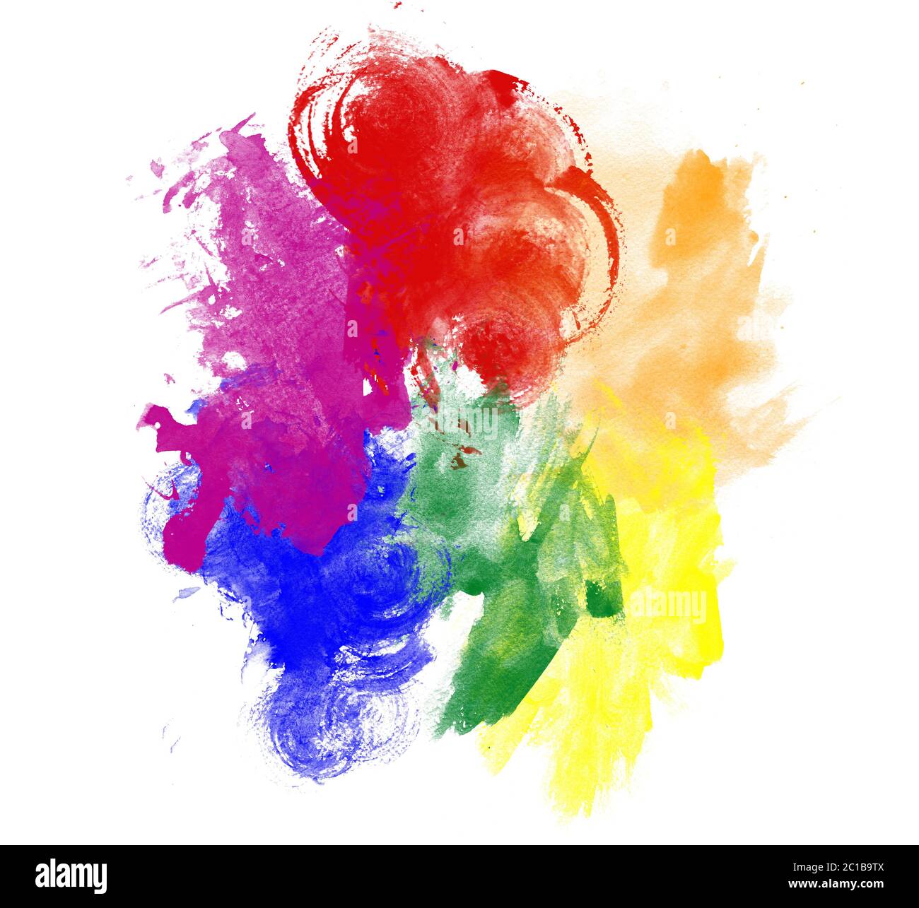 LGBTQI colored paint with watercolor on canvas, creative colorful ...