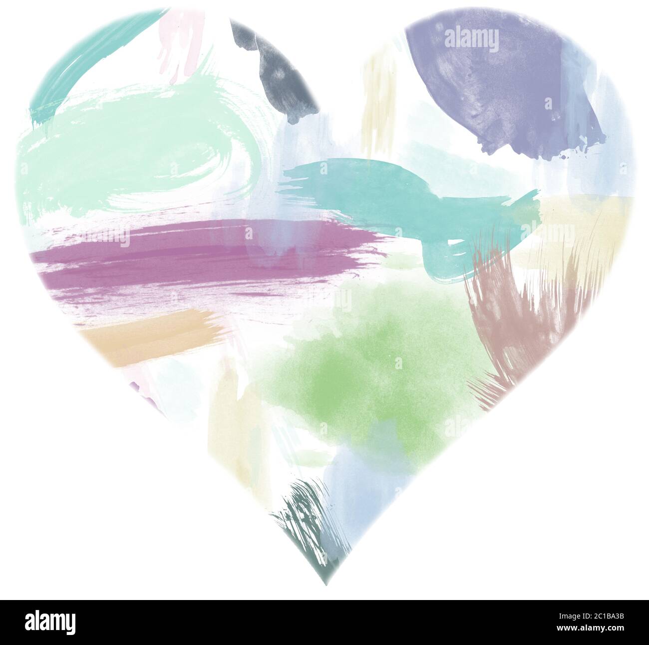 Pastel colored paint with watercolor on canvas, creative colorful ...