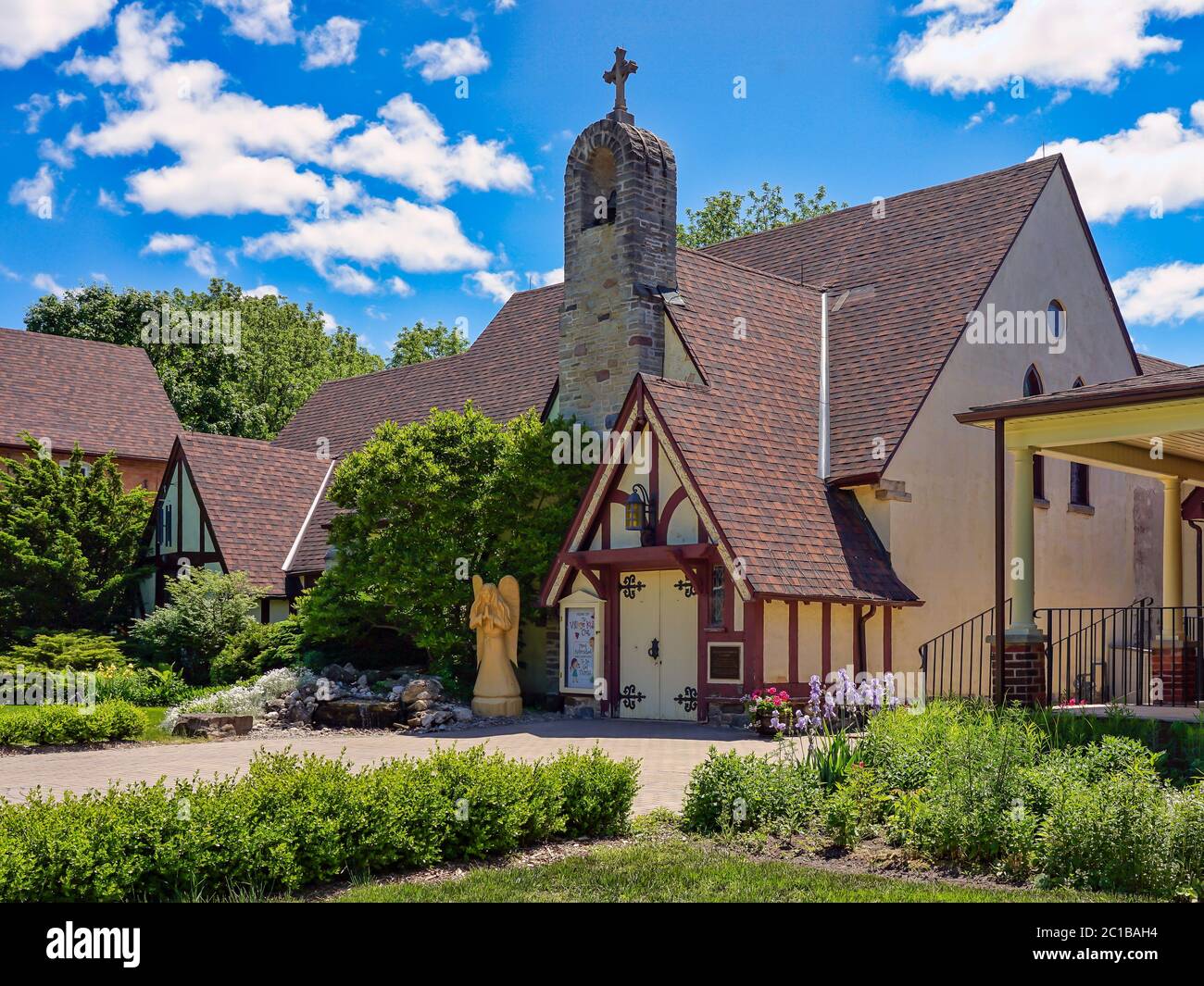 Century Homes and Churches in historical Alliston, Ontario, Canada ...