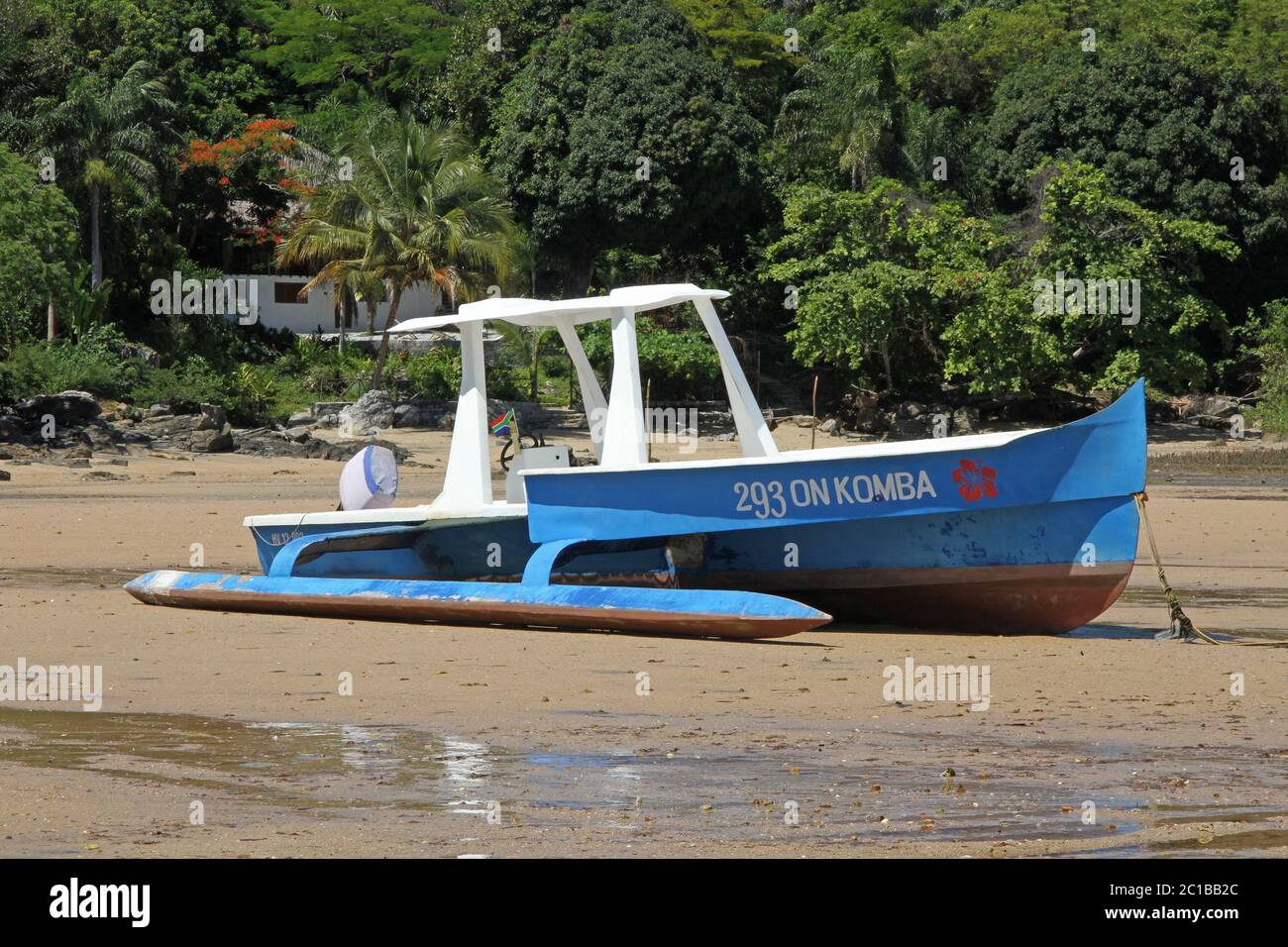 Boat on beach belonging to 293 On Komba Guest House, Ampangorinana ...
