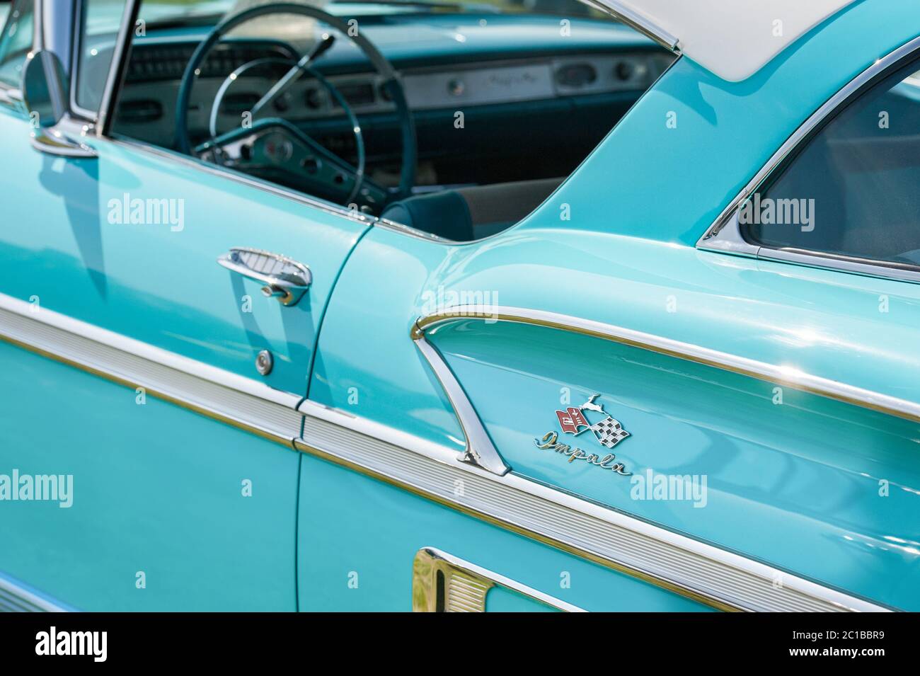 Chromed automobile badge hi-res stock photography and images - Alamy