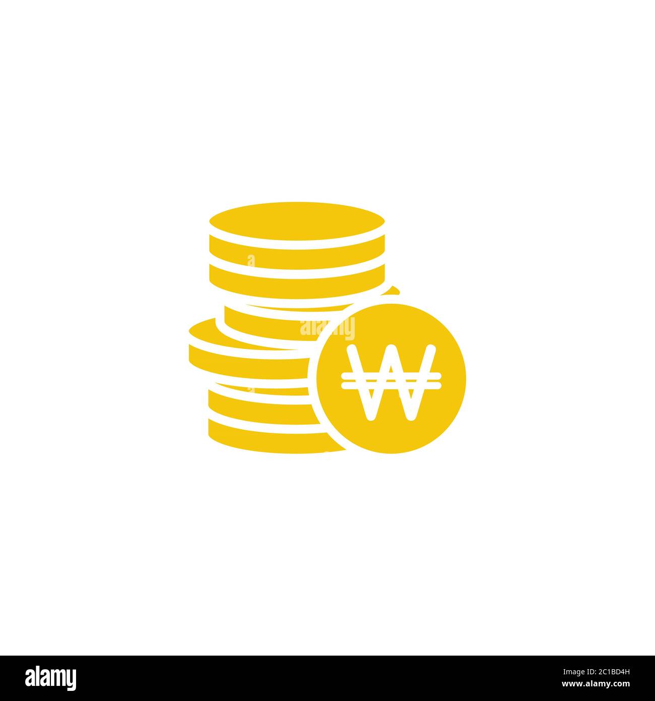 Korean coins Stock Vector Images - Alamy