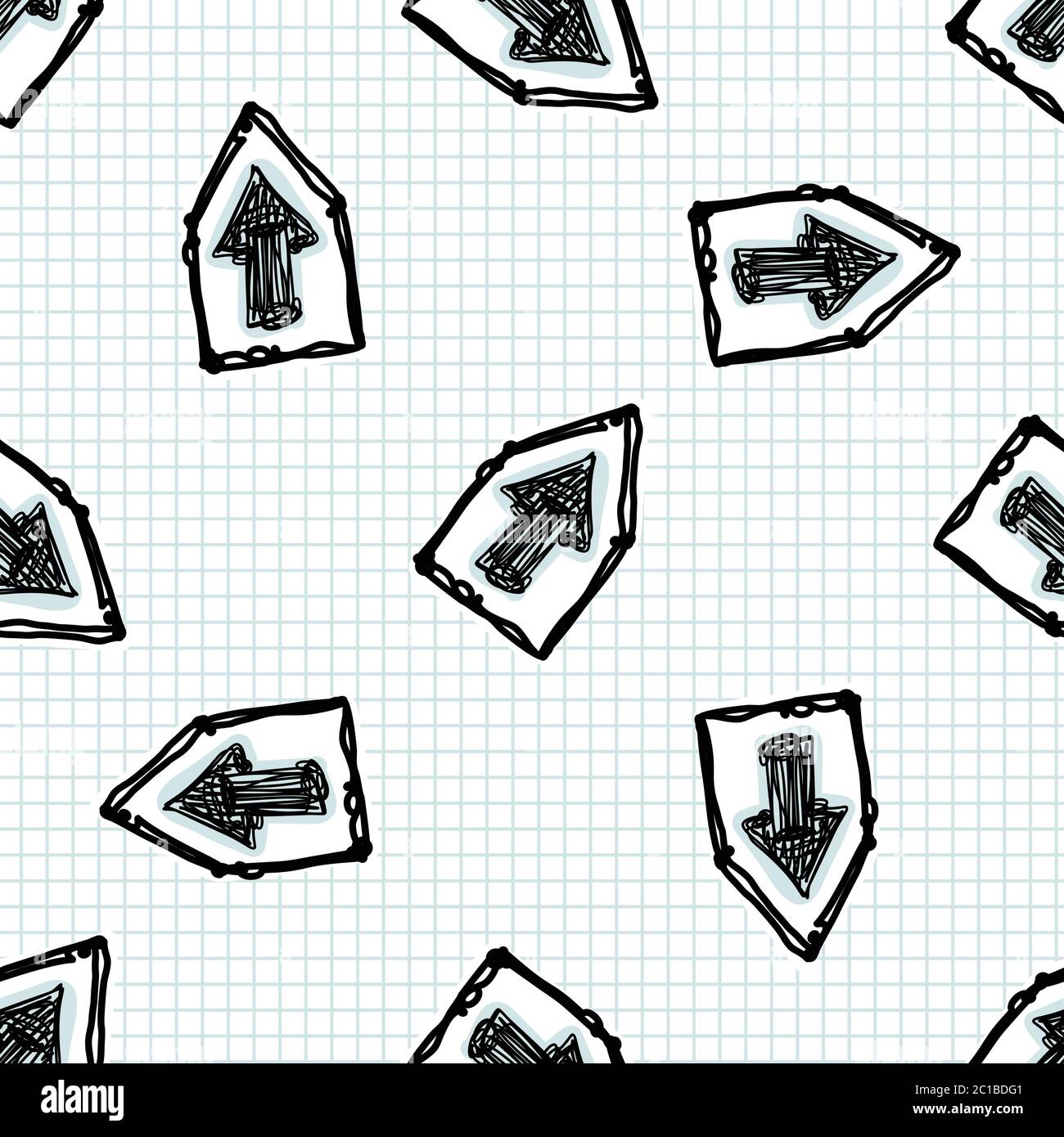 The straight and narrow path Stock Vector Images - Alamy