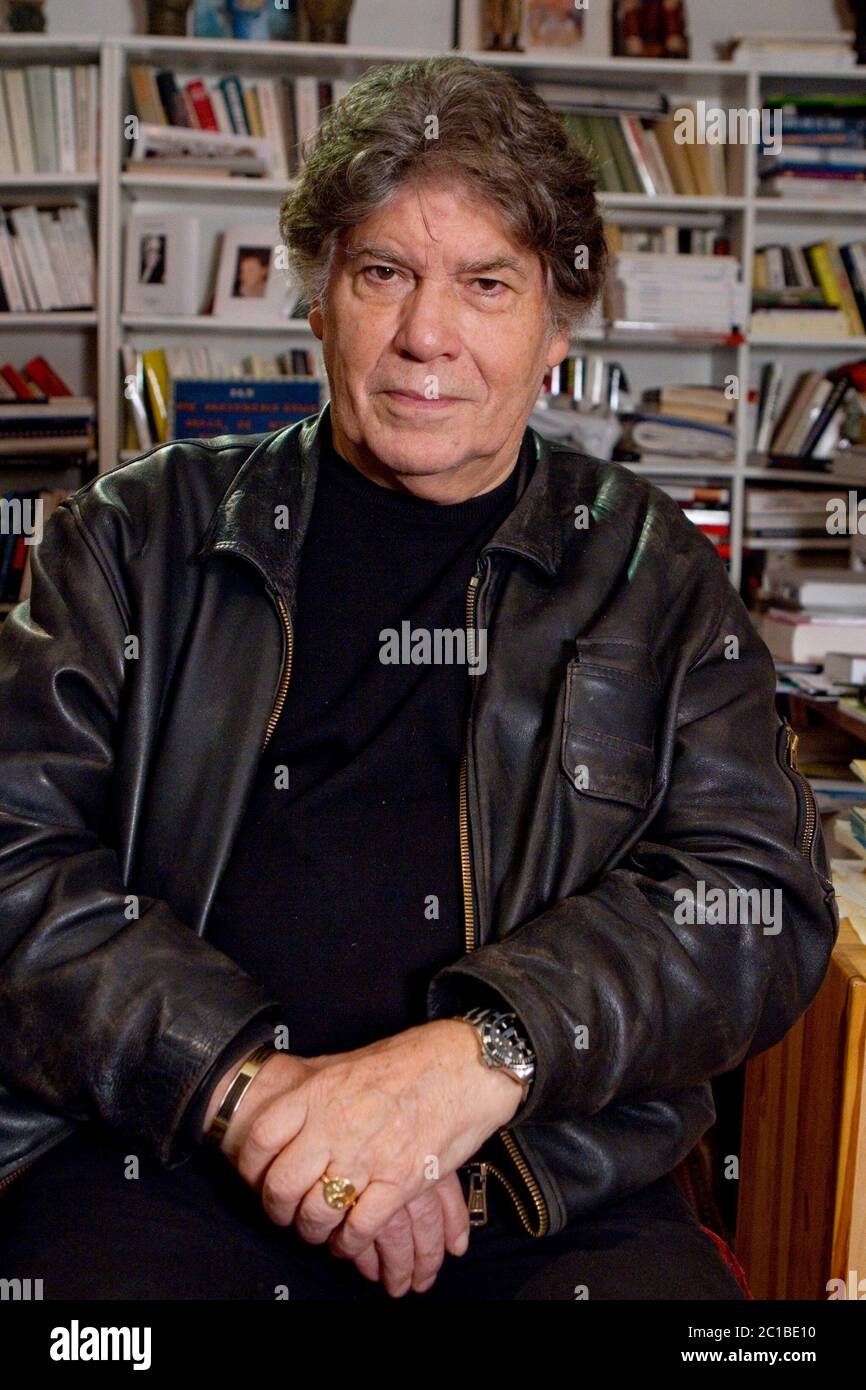 PIERRE PEAN FRENCH INVESTIGATIVE JOURNALIST AT HOME Stock Photo - Alamy