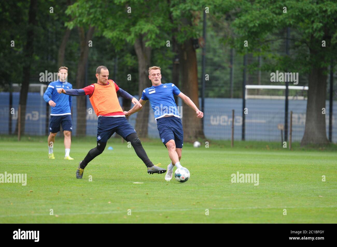 Second league KSC-Training after win against VfB Stuttgart in Derby ...