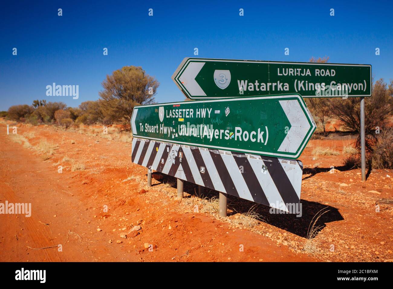 Uluru Road Sign in Outback Australia Stock Photo - Alamy