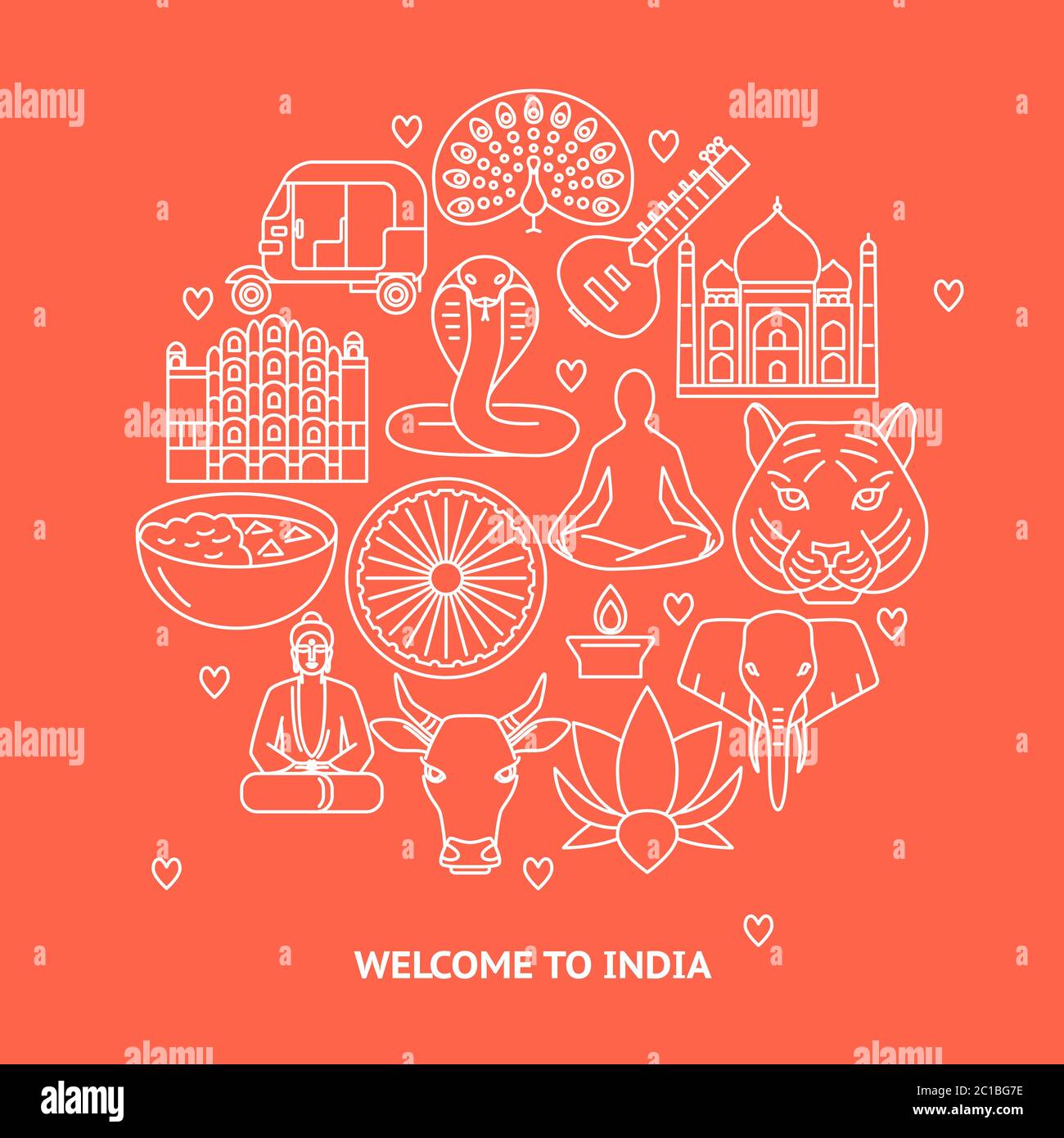 India concept round banner Stock Vector Images - Alamy
